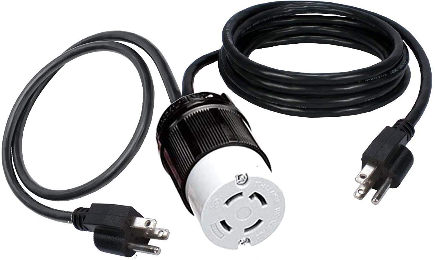 Power Converter 110/125V To 220/250V Electric Adapter 5-15P Wall Plug To L14-30R Twist-Lock 4-Pin Miller Lincoln Hobart Plasma Cutter Welder Mig Tig Arc Receptacle Outlet Box NEMA FX586W