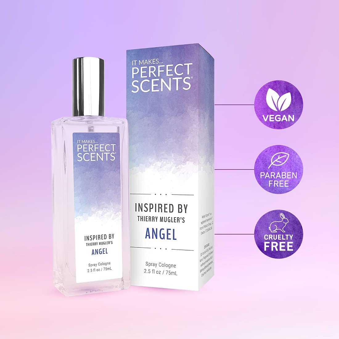 Perfect Scents Fragrances | Inspired by Thierry Mugler's Angel | Women’s Eau de Toilette | Vegan and Paraben Free | 2.5 Fluid Ounces