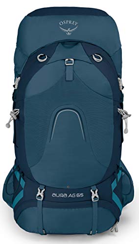 Osprey Packs Pack Aura Ag 65 Backpack, Challenge Blue, Medium