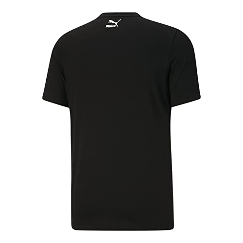 PUMA mens Go for Graphic Tee T Shirt, Cotton Black, X-Large US
