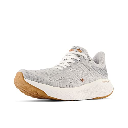 New Balance Women's Fresh Foam X 1080 V12 Running Shoe, Aluminum Grey/Sea Salt/Copper Metallic, 10