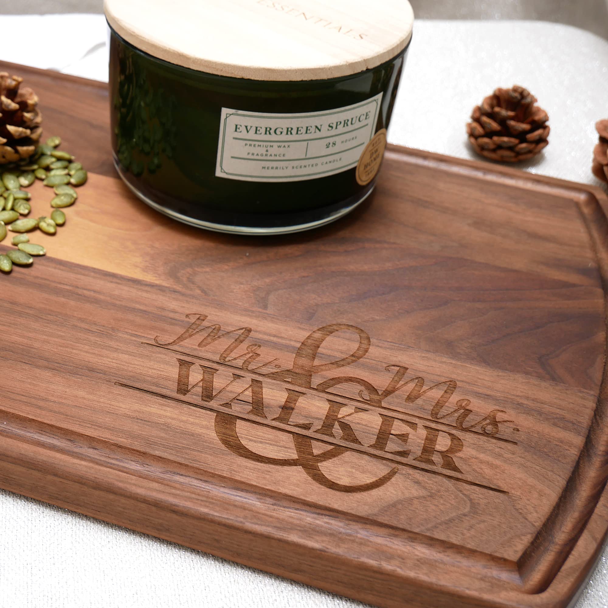 Wedding Gifts for Couple - Personalized Cutting Boards Unique Wedding Gifts Bride & Groom - Thoughtful Wedding Gifts Engraved Cutting Boards - Personalized Wedding Gift - Custom Cutting Board