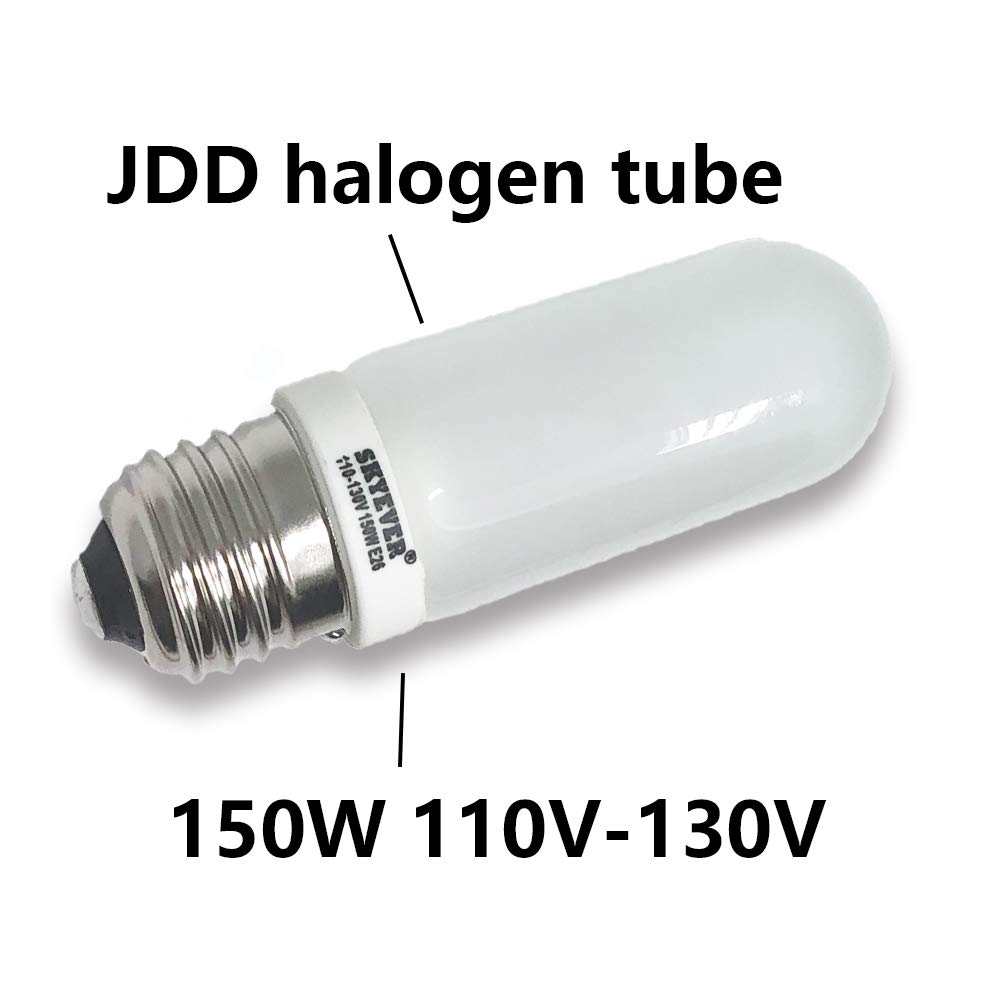 SKYEVER Halogen JDD 150W/250W Bulb E26 AC110-130V Base for Modeling Strobe Light in Photography Lighting (150W/2PCS)