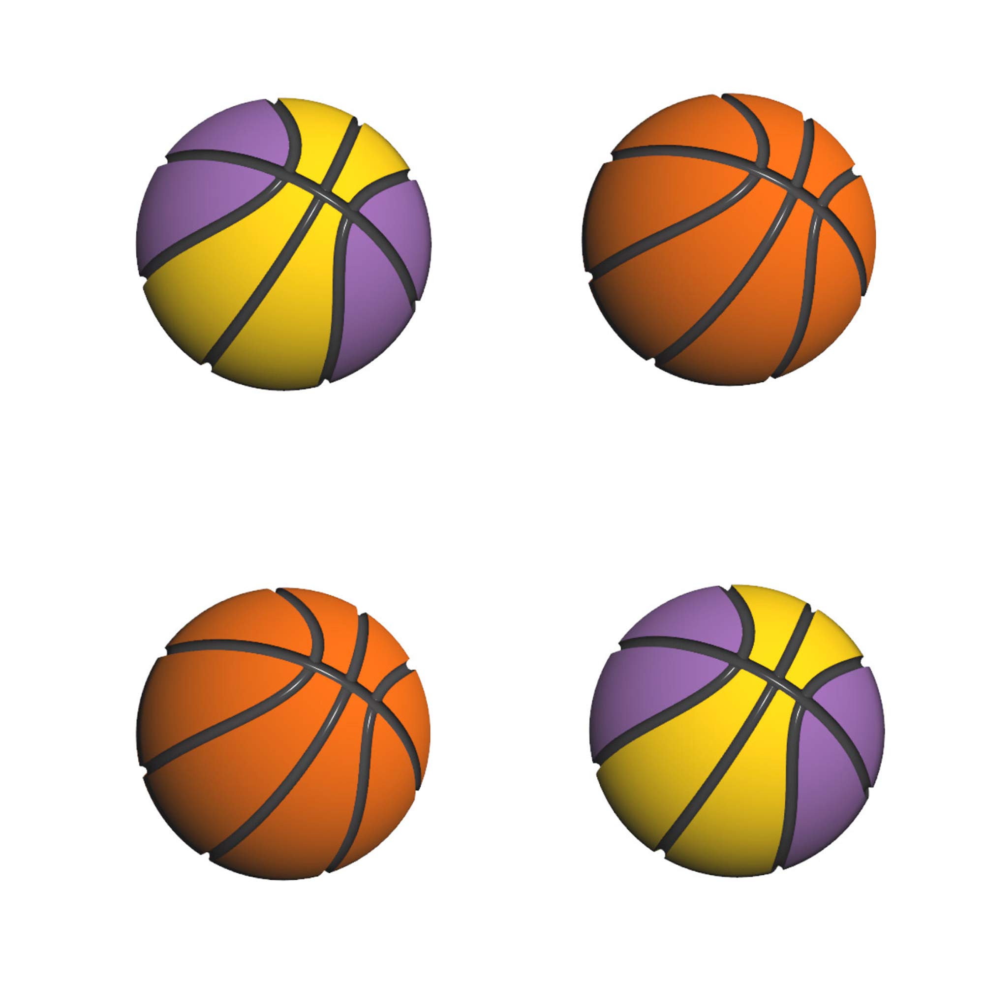 Switch Thumb Grips Caps 4 PCS Basketball for Nintendo Joycon Grip Caps Analog Stick Button Cover