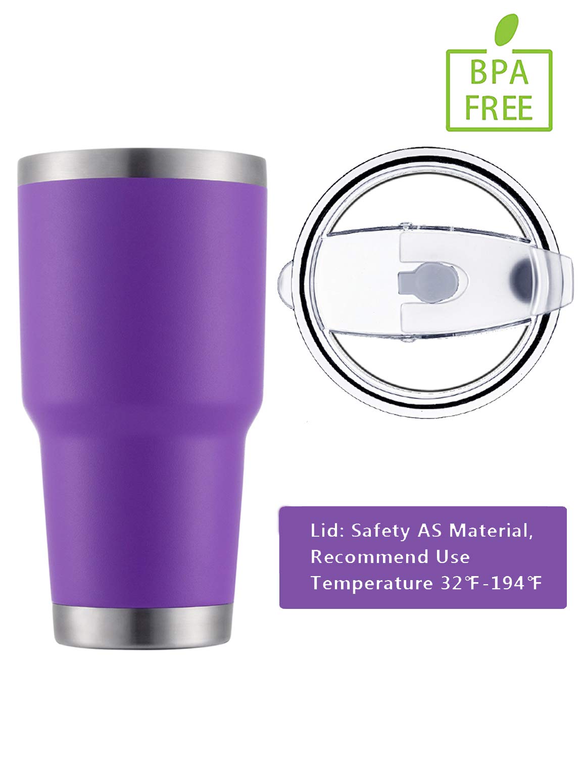 Product Image 30oz Blue Tumbler Stainless Steel Double Wall Vacuum Insulated Mug with Straw and Lid, Cleaning Brush for Cold and Hot Beverages