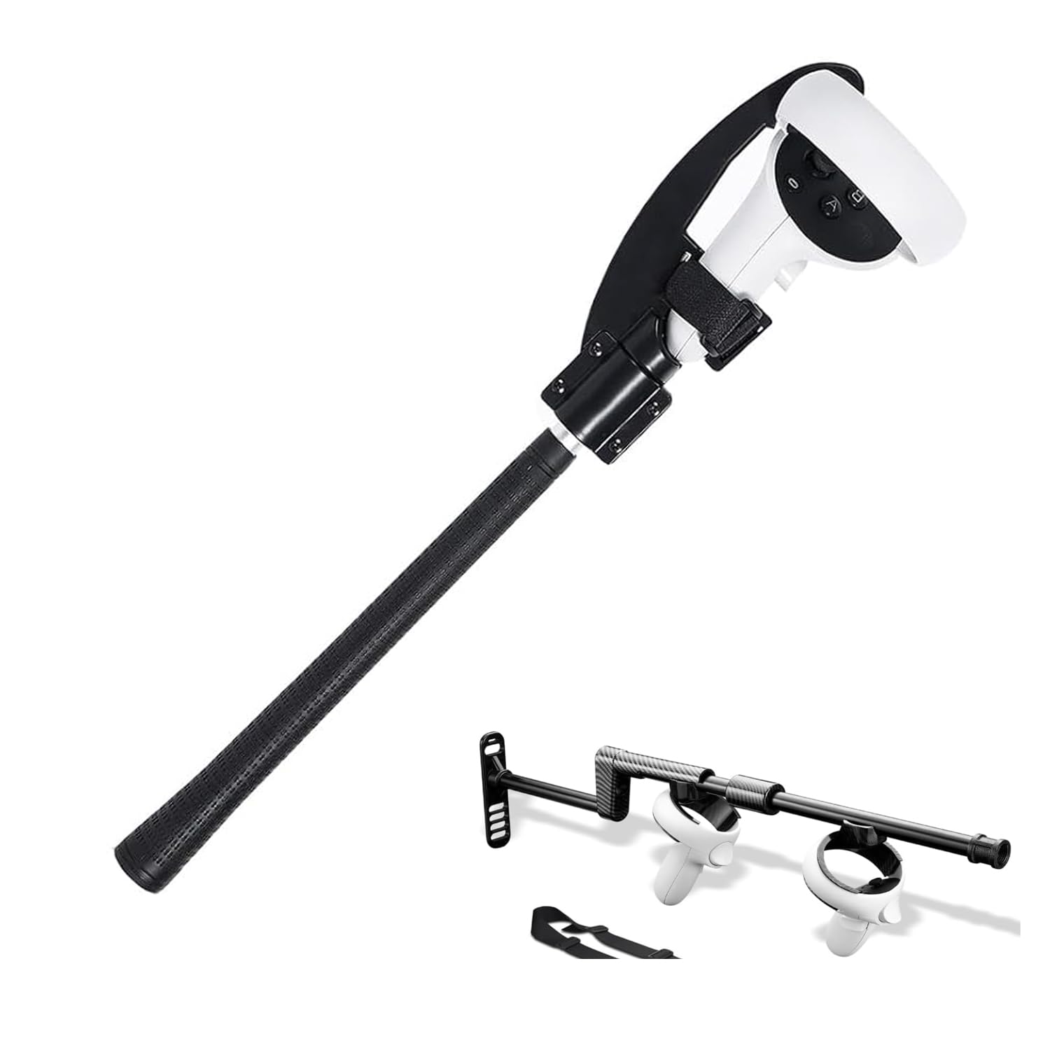 Vr Golf Club for Oculus Quest 2,Oculus Quest 2 Golf CAdapter,quest2 Golf Club Attachment,Golf ClubController,Designed for VR Golf,ExperienceEnhancement（2pack）