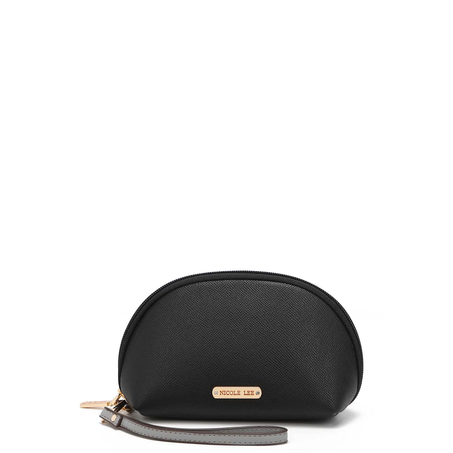 Nicole Lee Mia 3 Piece Set (Shopper, Mini Satchel, Pouch) (BLACK)