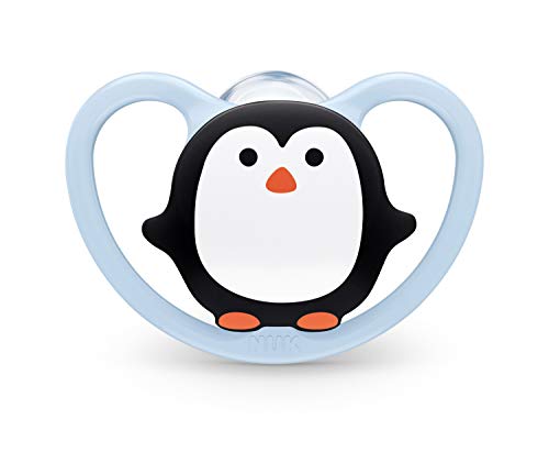 NUK Space Orthodontic Pacifier, 0-6 Months 2 Count(Pack of 1)