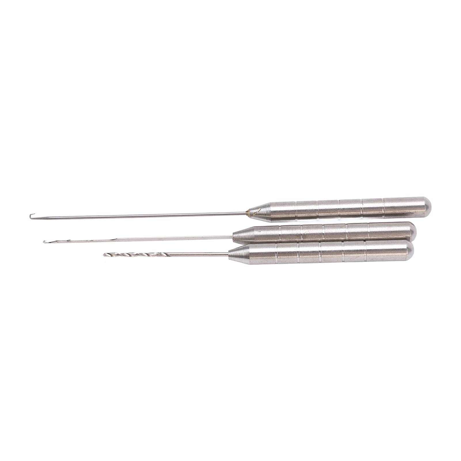 Vifemify Bait Pin Set 3 in 1 Combo Set Aluminum Carp Drill Fishing Tackle Rigging Tool Kit Bait Pins for All Kinds of Fish