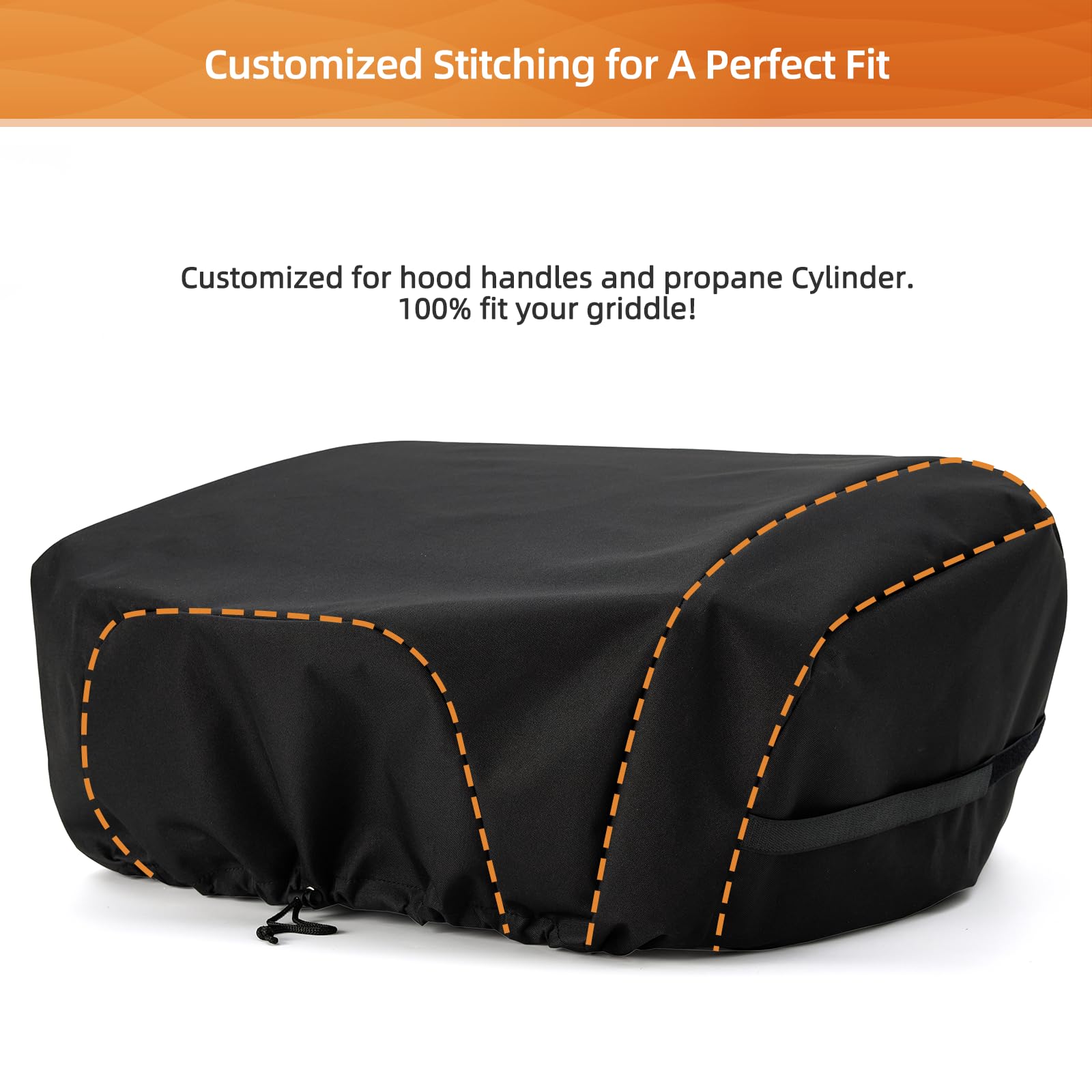 NOELIFE Griddle Cover for Blackstone 22 inch Tabletop Griddle with Hood, Propane Fuel Cylinder Can Be Covered Completely, Waterproof Grill Cover Outdoor BBQ Grilling Accessories (Cover Only)