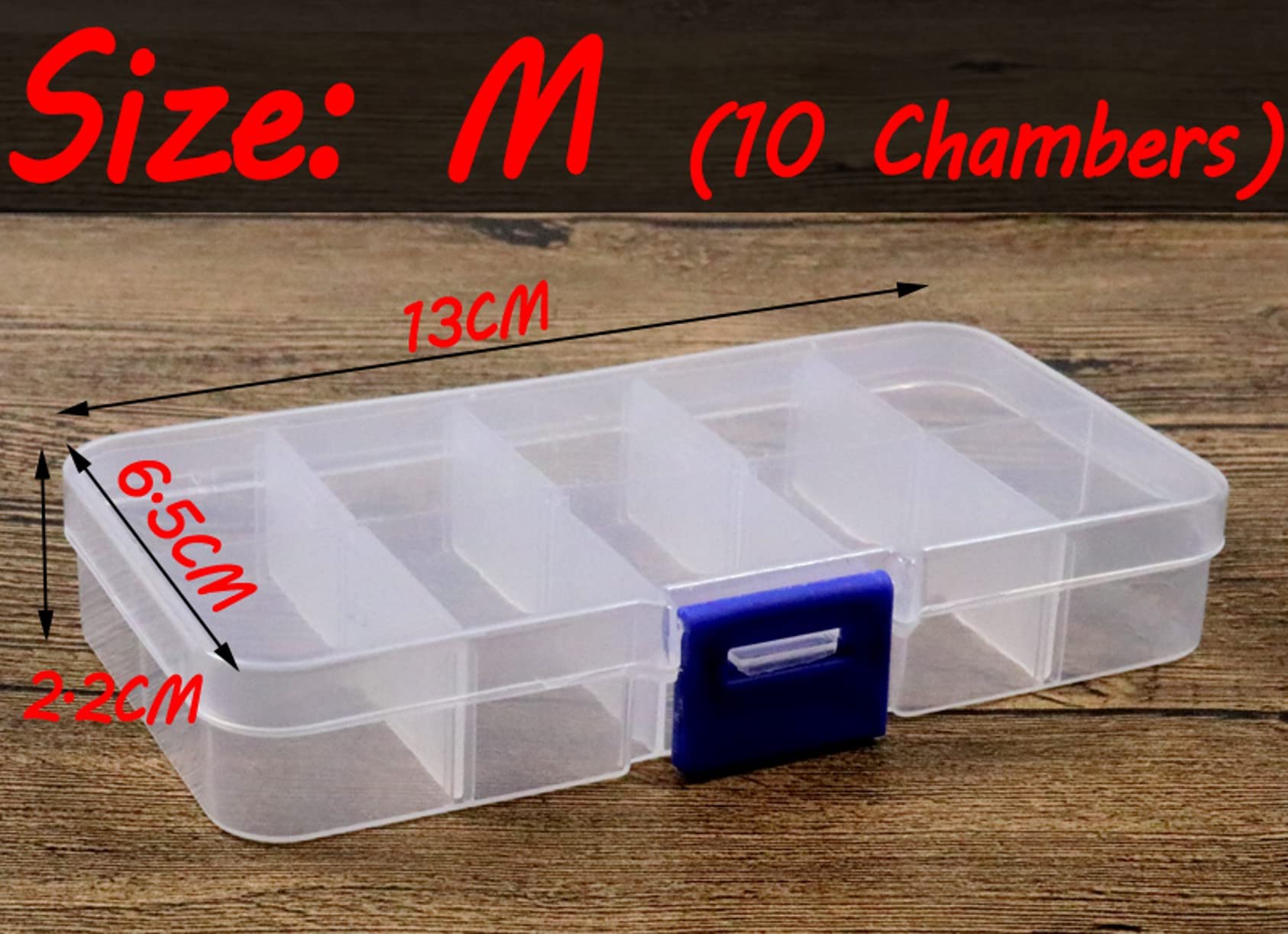 WellieSTR 3 Style Plastic Fishing Tackle Box for Fishing Fly Hook Lures Baits Accessories Tackle Boxes Size S M L
