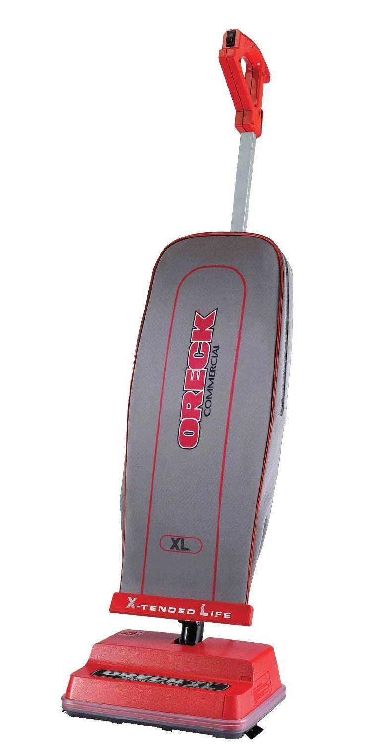 Oreck Commercial U2000R-1 120 V Red/Gray Upright Vacuum Bundle with 4 Oreck Advance Filtration Hypo-Allergenic Bags