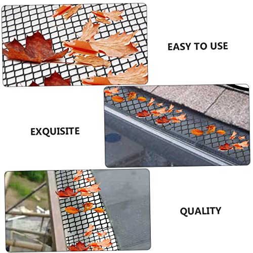 NOLITOY 3 Sets Anti-Falling Net Filters Kn Filter Fence Mesh Netting Gutter Brush Net Cover Leaves Gutter Cover Fence Gutter Guard Roof Mesh Strainer Plastic Gutter Guard Leaf 15c Bird Net