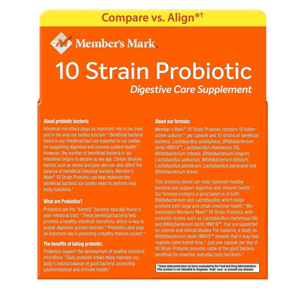 Member's Mark 5x Probiotic Digestive Care Supplement - 2/42ct. Bottles