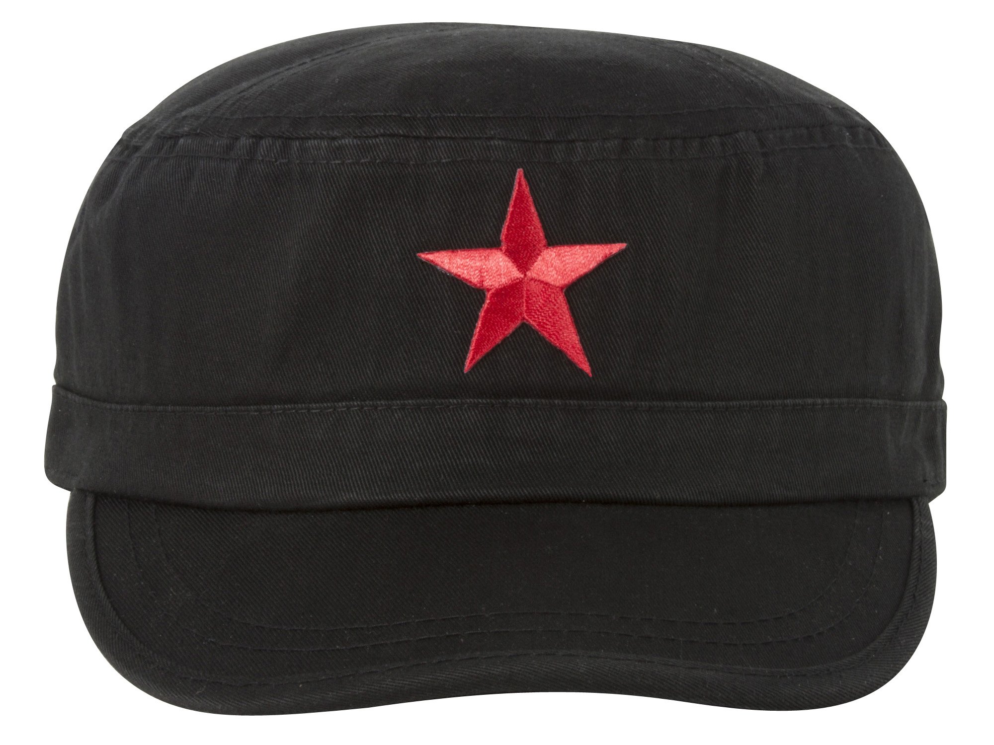New Army Cadet Adjustable Hat w/Red Star - Black