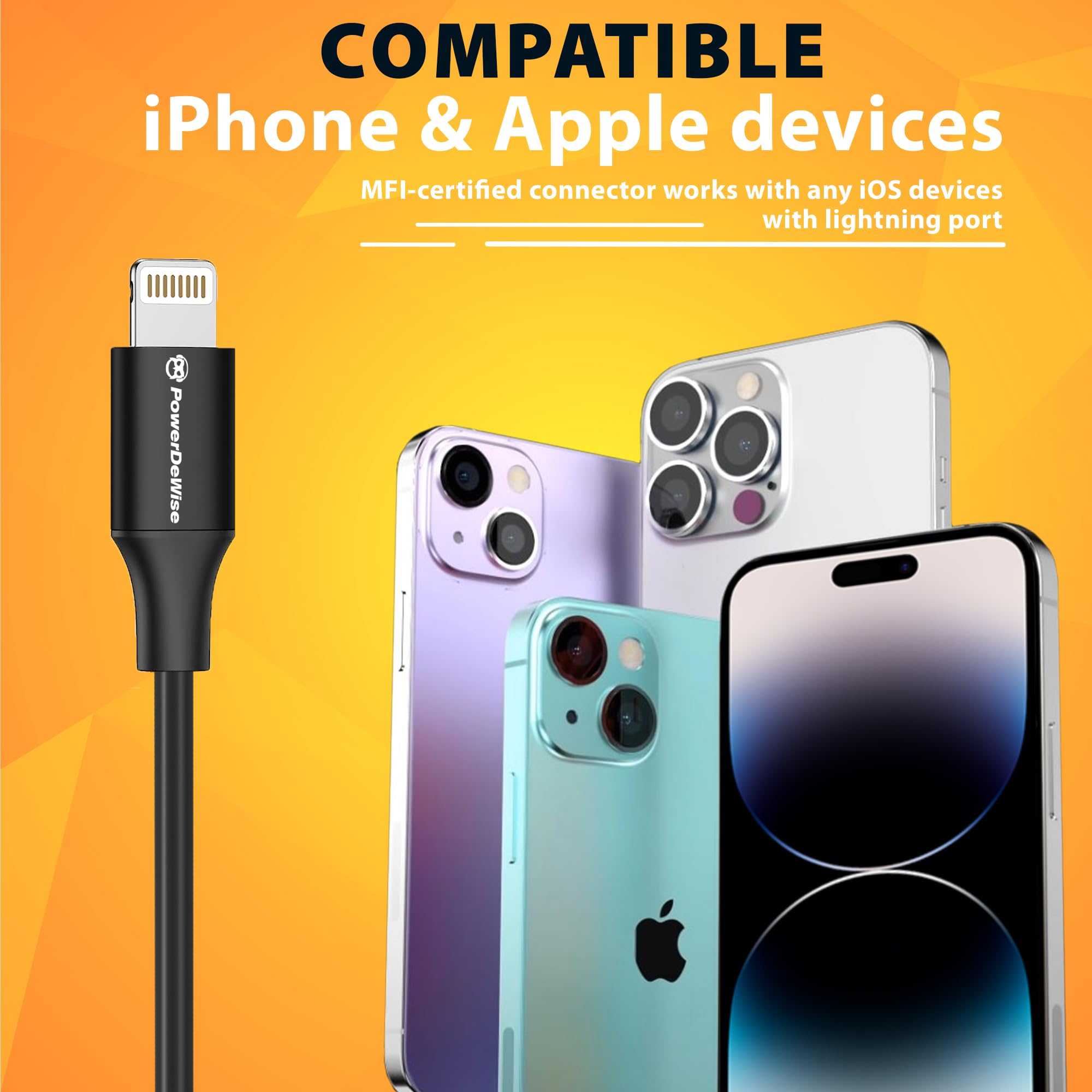 PowerDeWise Professional Wired Lavalier Lapel Microphone for iPhone, iPad - Omnidirectional Condenser Recording Mic for Video Podcast Vlog YouTube