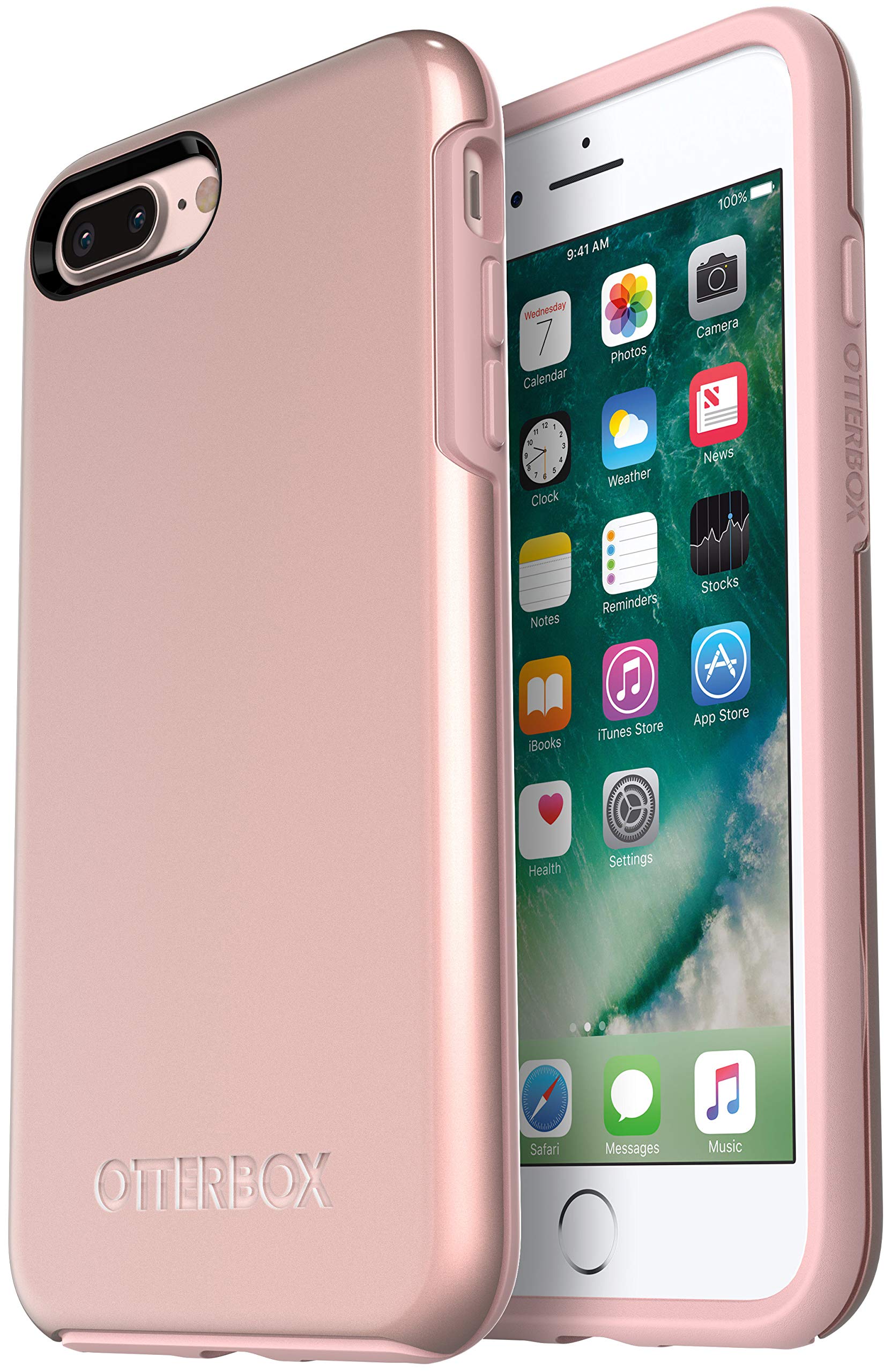 OtterBox Symmetry Series Case for iPhone 8 Plus & iPhone 7 Plus (ONLY) - Non-Retail Packaging - Rose Gold