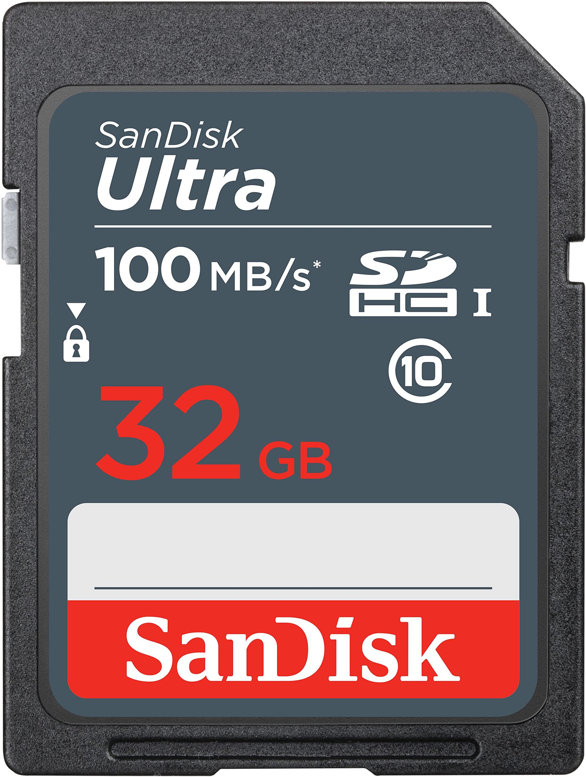 SanDisk 32GB Ultra SD Memory Card (10 Pack) SDHC UHS-I Card 100 MB/s Class 10 (SDSDUNR-032G-GN3IN) Bundle with (1) Everything But Stromboli Microfiber Cloth & SD/Micro Card Reader
