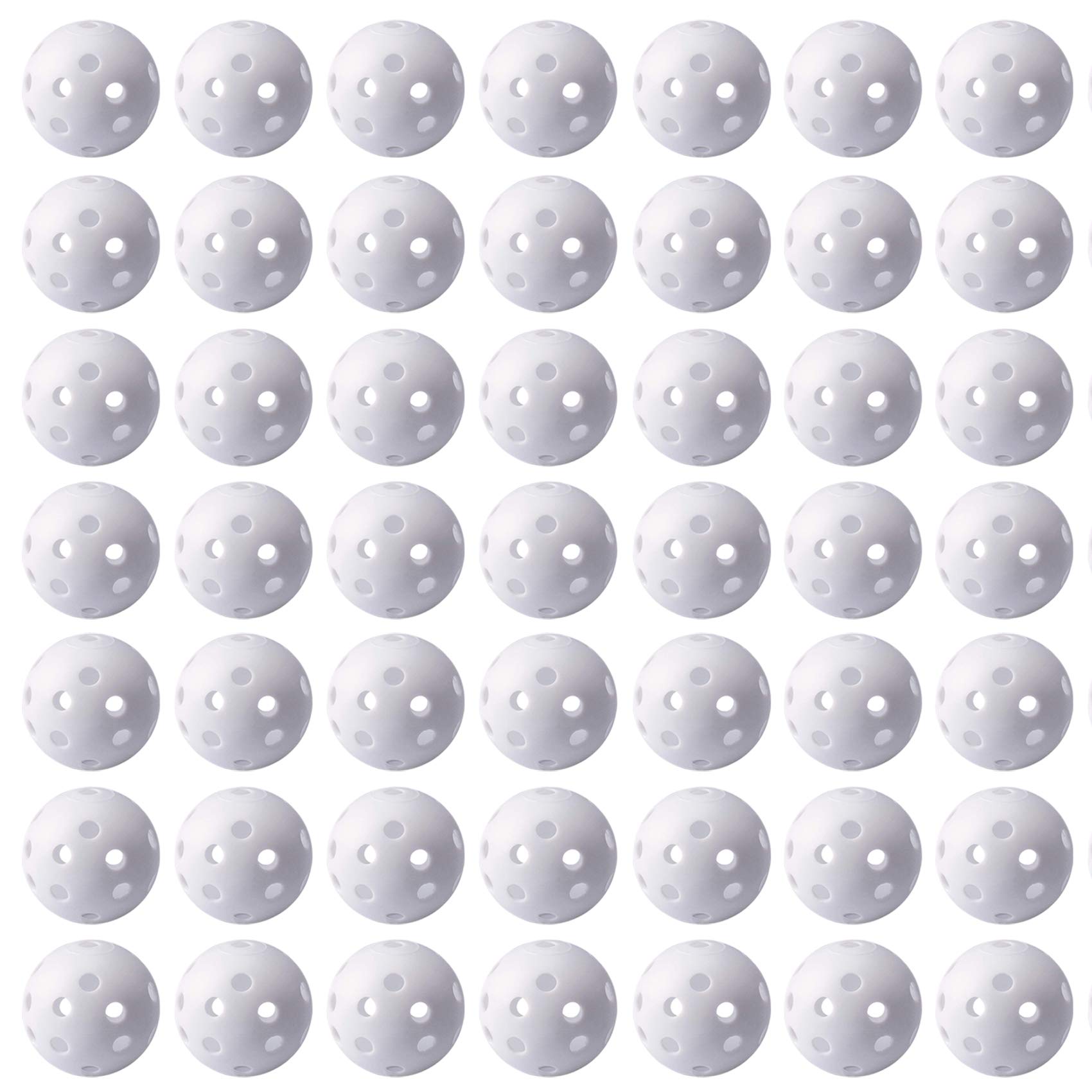 Practice Golf Balls 50 Pack, Plastic Golf Training Balls 5 inch Golf Balls for Driving Range, Swing Training, Indoor Simulators, Outdoor and Home Use