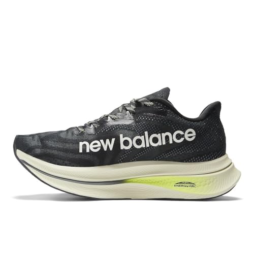 New Balance Men's FuelCell SuperComp Trainer V2 Running Shoe, Black/Thirty Watt, 10.5