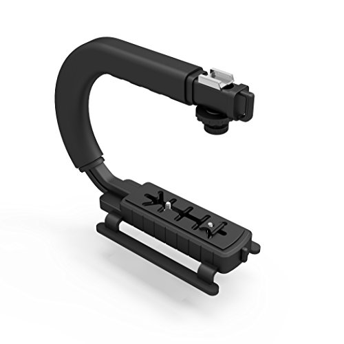 Original DREAMGRIP C-Shaped Pan Stabilizer | Upgraded Model of Professional Stabilizing Handheld Grip with Cold-Shoe Mount Stand Holder for Any Smartphone, DSLR, Action Camera