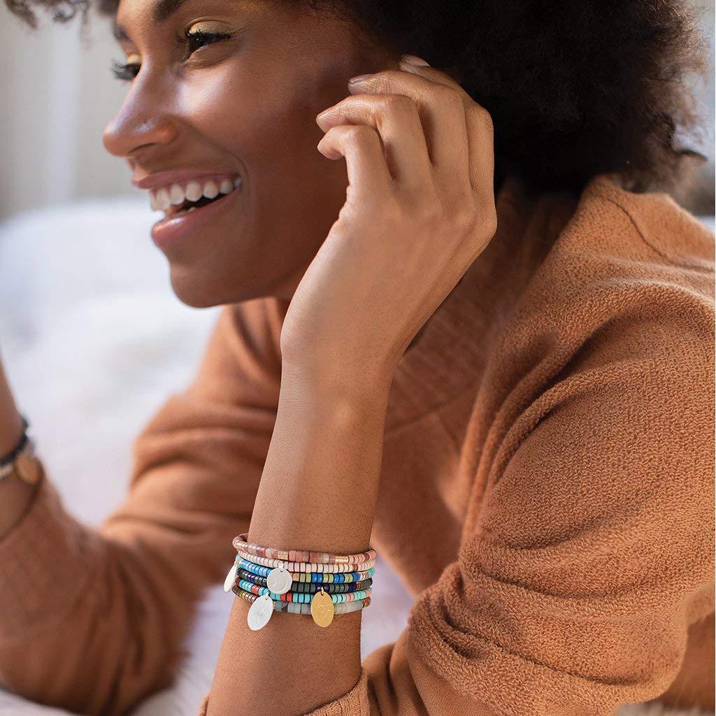 Scout Curated Wears - Intention Charm Bracelet - Rhodonite/Gold