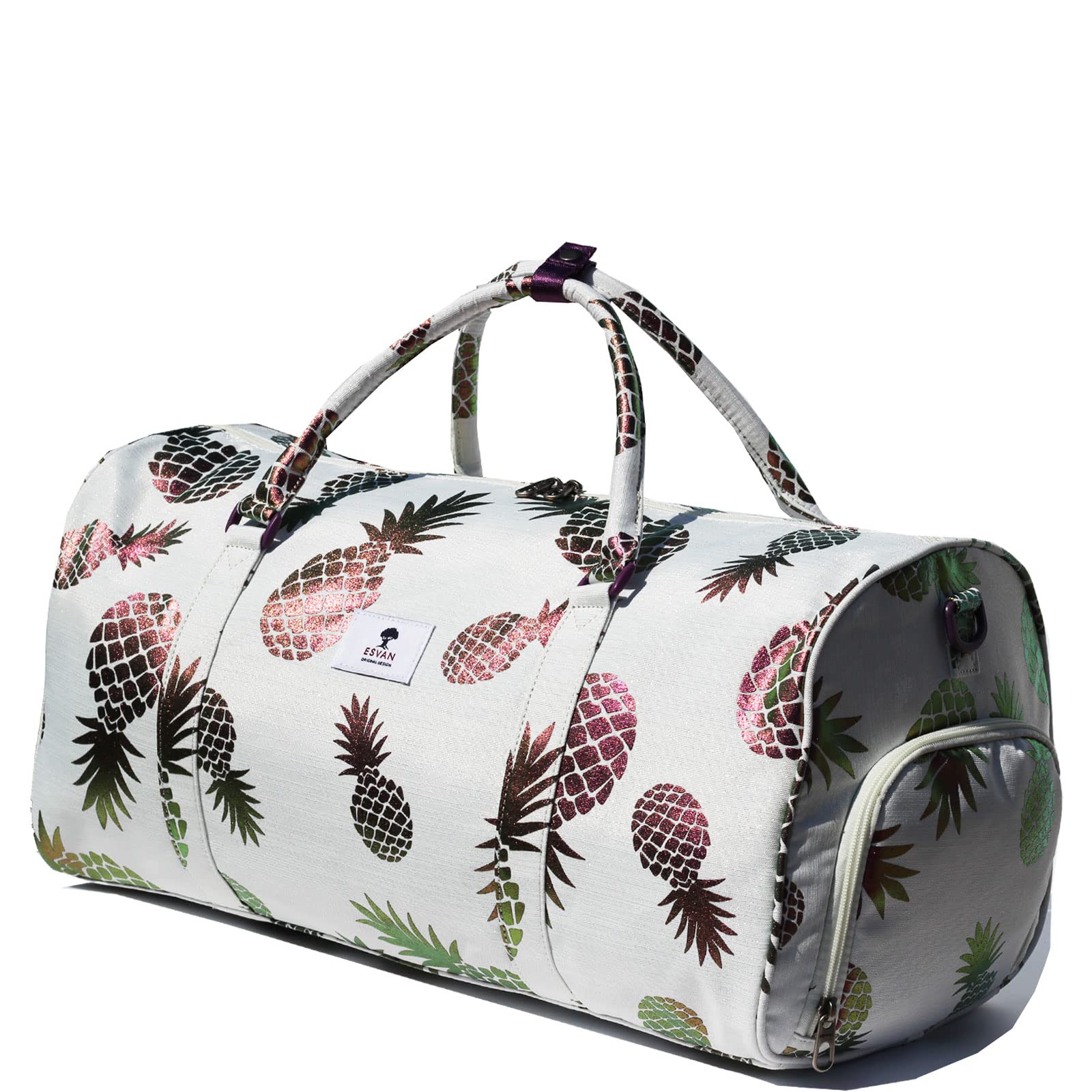 Original Floral Water Resistant Duffel Bag Gym bag Weekender Travel Bag for Gym Beach Daily Bags