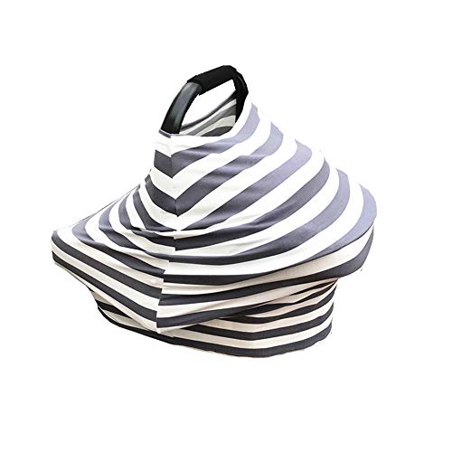 Nursing Cover for Breastfeeding Soft Gray Baby Car Seat Canopies for Boys and Girls
