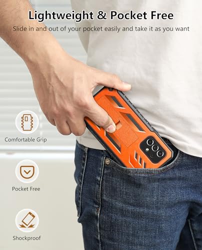 SOiOS for Samsung Galaxy A53 5G Case: Military Grade Protection Shockproof Phone Cover with Kickstand & Rugged TPU Shell | Matte Textured Durable Drop Proof Protective Case