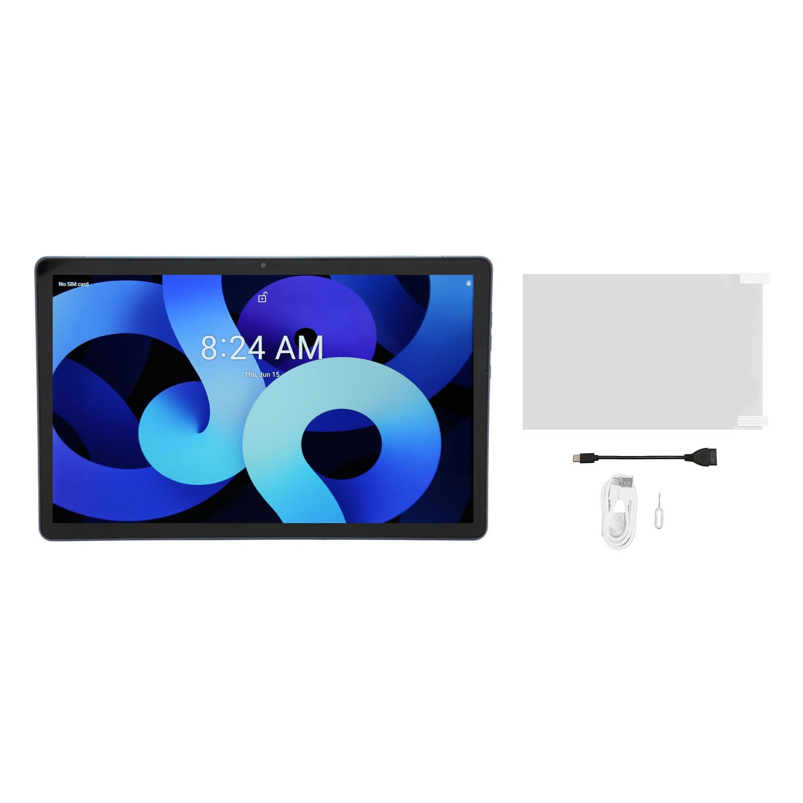 SHYEKYO WiFi Tablet, Aluminum Alloy 2560X1600 Resolution Front 13MP Rear 26MP Digital Tablet 10.36 Inch 8 Core Powerful Chipset for Video for Learning (Blue)