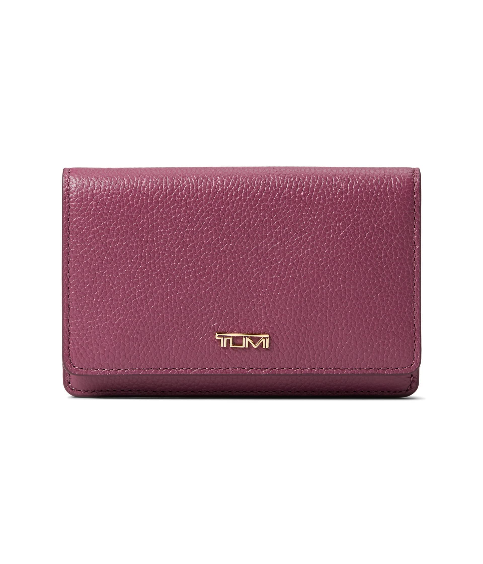 TUMI Belden Small Slim Envelope Wallet Hibiscus One Size