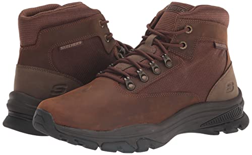 Skechers USA Men's mens Hiking Boot, Brown, 8.5 US