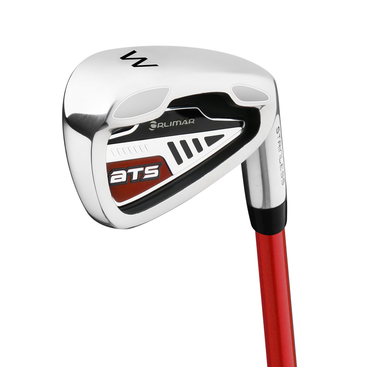 Orlimar Golf ATS Junior Boy's Golf Set with Bag, Right and Left Hand, Ages 9-12, Red/Black (5 Clubs)