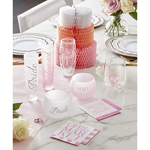 Slant Collections 3D Wine Glass Stemless Wine Glass With Figurine, 16-Ounce, Diamond