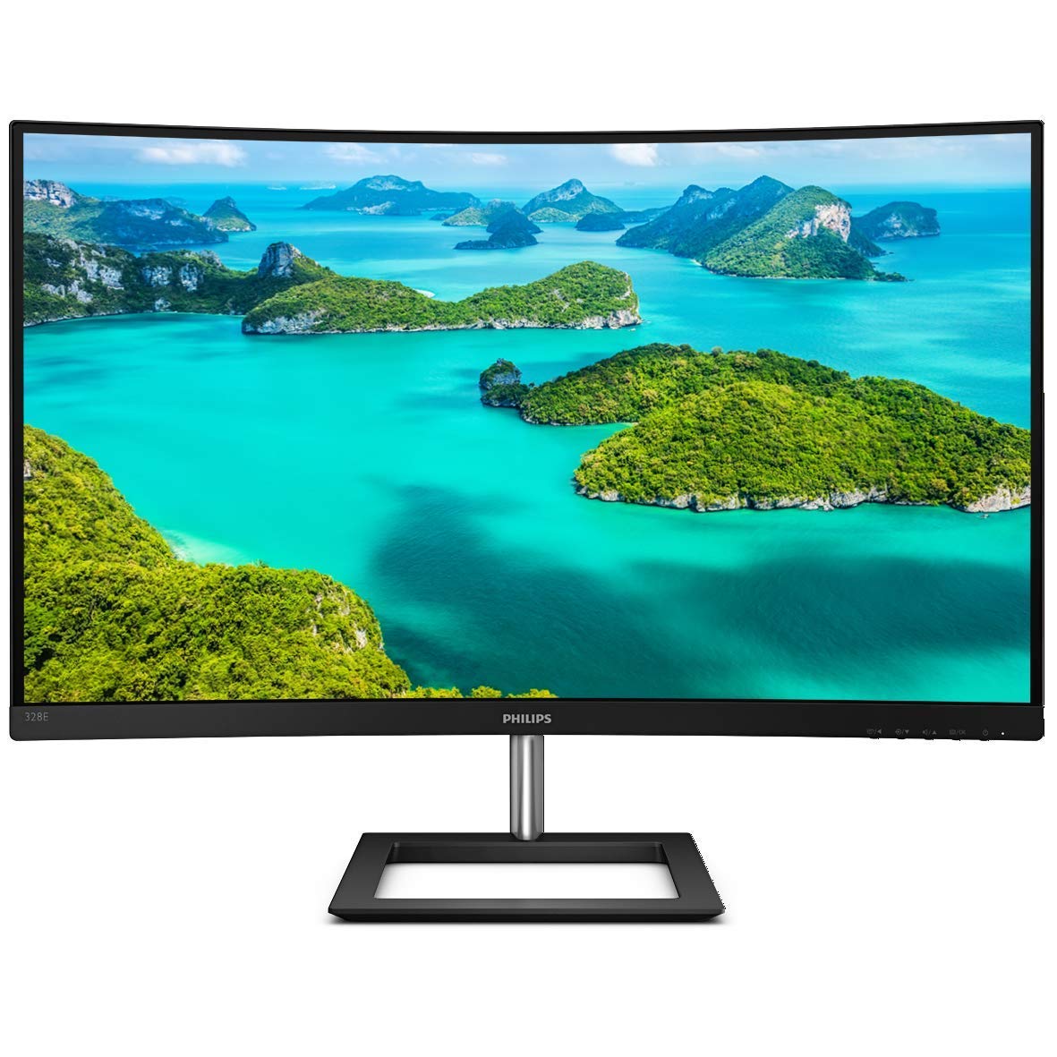 Philips 328E1CA 32" Curved Monitor, 4K UHD, 120% sRGB, Adaptive-Sync, Speakers, Vesa, (Renewed)