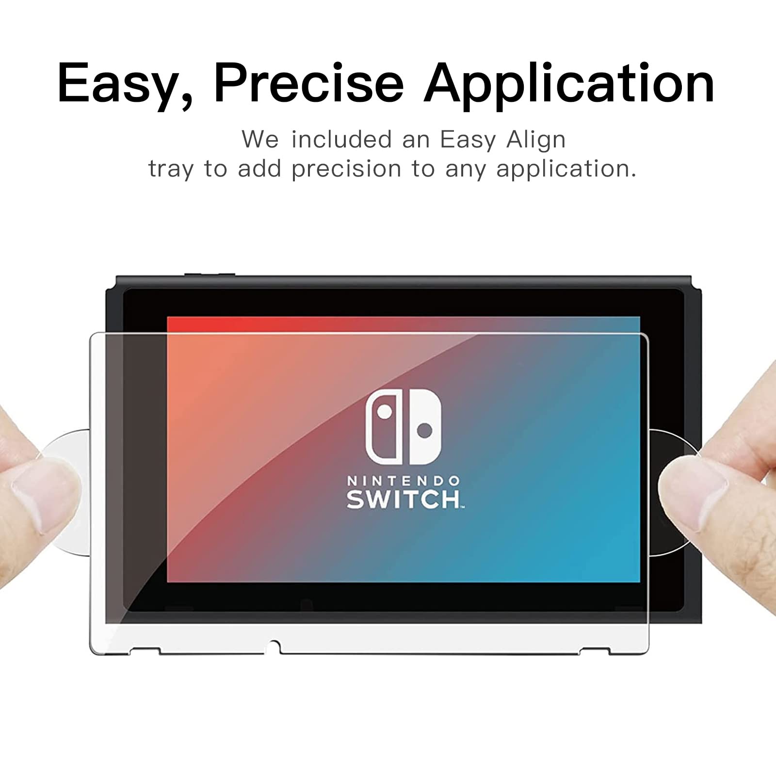 WeGear Screen Protector for Nintendo Switch 2017, Tempered Glass Film,2 Pack