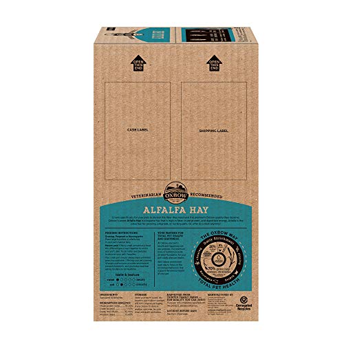 Oxbow Animal Health Alfalfa Hay - All Natural Hay for Young, Pregnant, or Nursing Small Pets - 9 lb.