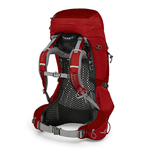 Osprey Atmos AG 50 Men's Backpacking Backpack, Rigby Red , Medium