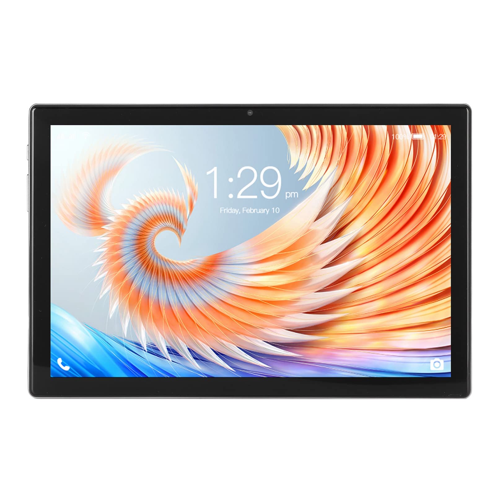 Qinlorgo 10.1 Inch Tablet, 5GWIFI 100β240V Dual Card Dual Standby 5.0 8GB RAM 256GB ROM HD Tablet for Home Office (US Plug)