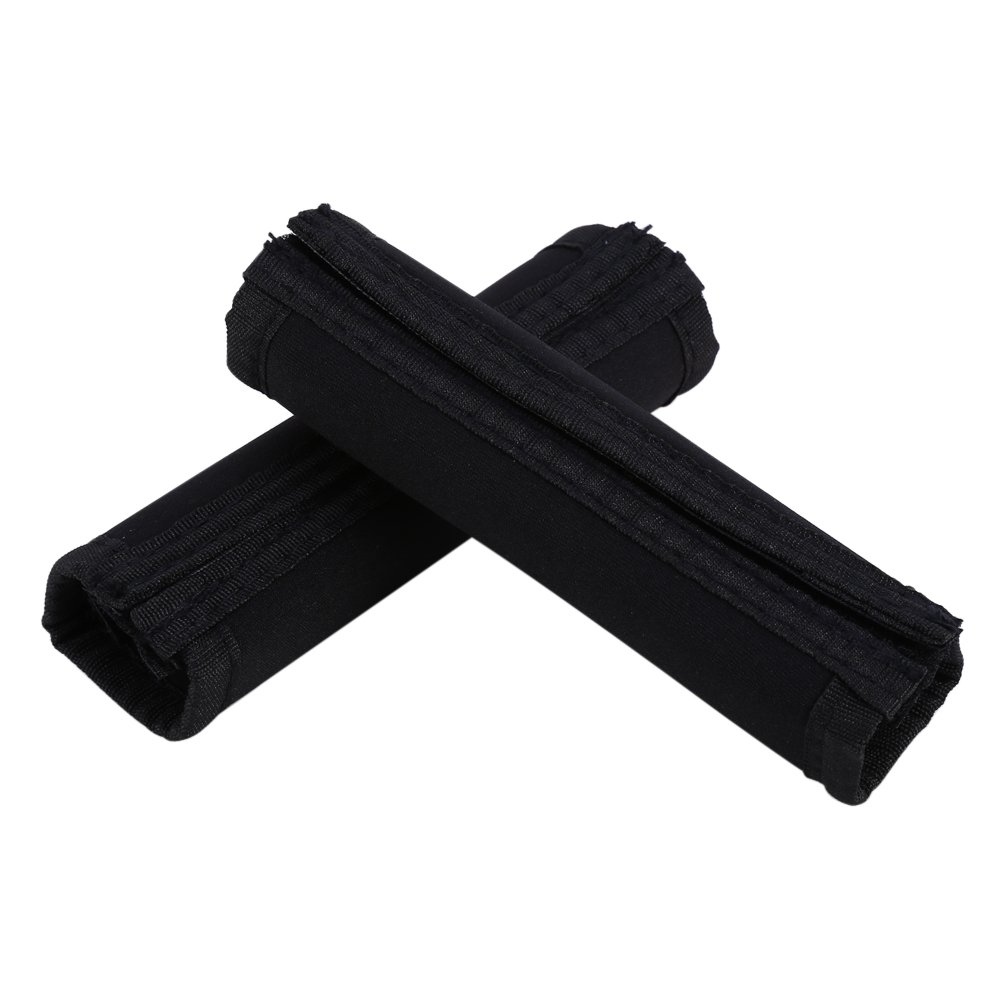 Ruiqas Stroller Handle Covers 1 Pair Baby Pushchair Handle Cover Stroller Handle Grip Bar Anti-slip Cover Pushchair Pram Stroller Cover, Black