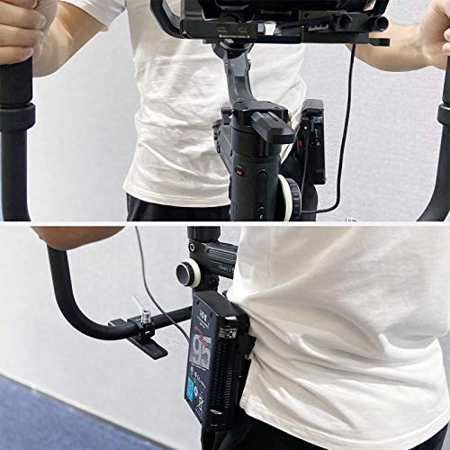 SmallRig Mini V Mount Battery Plate, V-Lock Mount Battery Plate with Belt Clip for Camera Power Supply - 2990