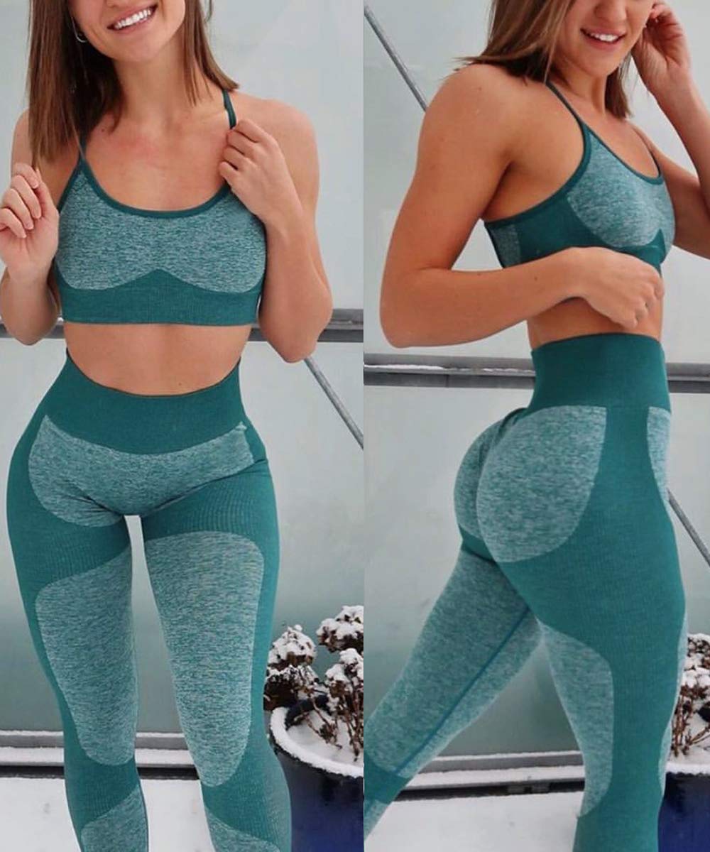 Seamless Workout Leggings for Women Butt Lift High Waist Yoga Pants Running Tummy Control Slimming