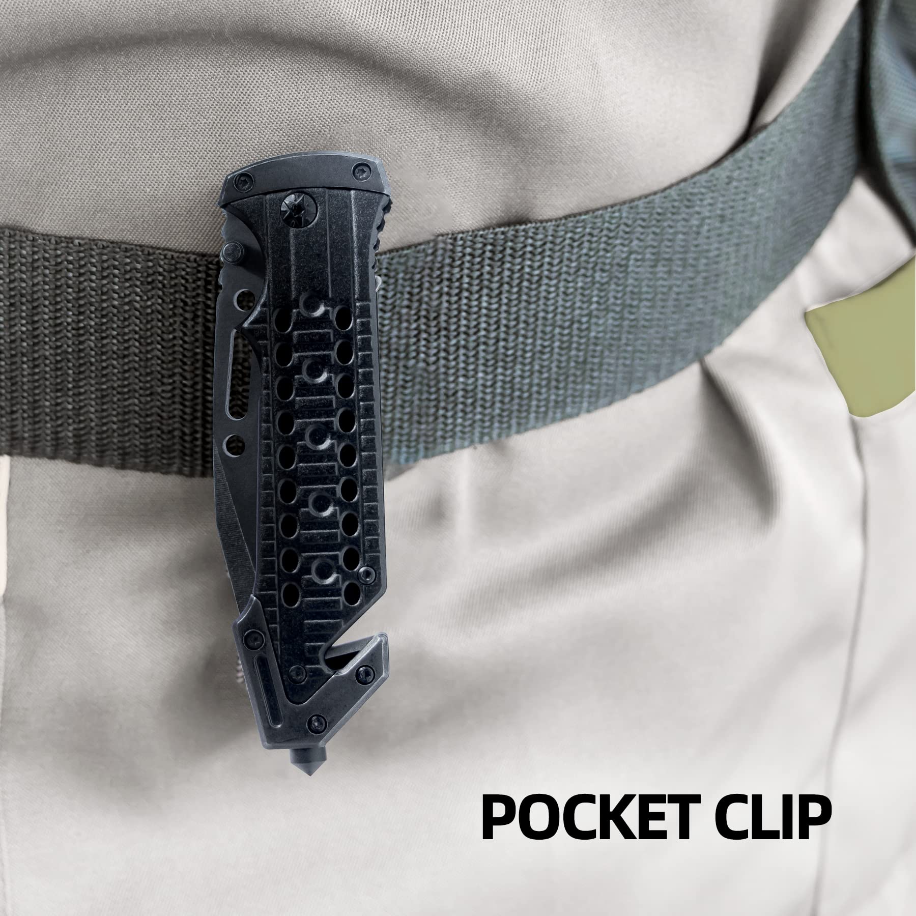 T TOVIA Folding Pocket Knife Portable Multifunctional Tactical Knives with Aluminum Handle for Outdoor, Tactical, Survival, Camping, Hunting