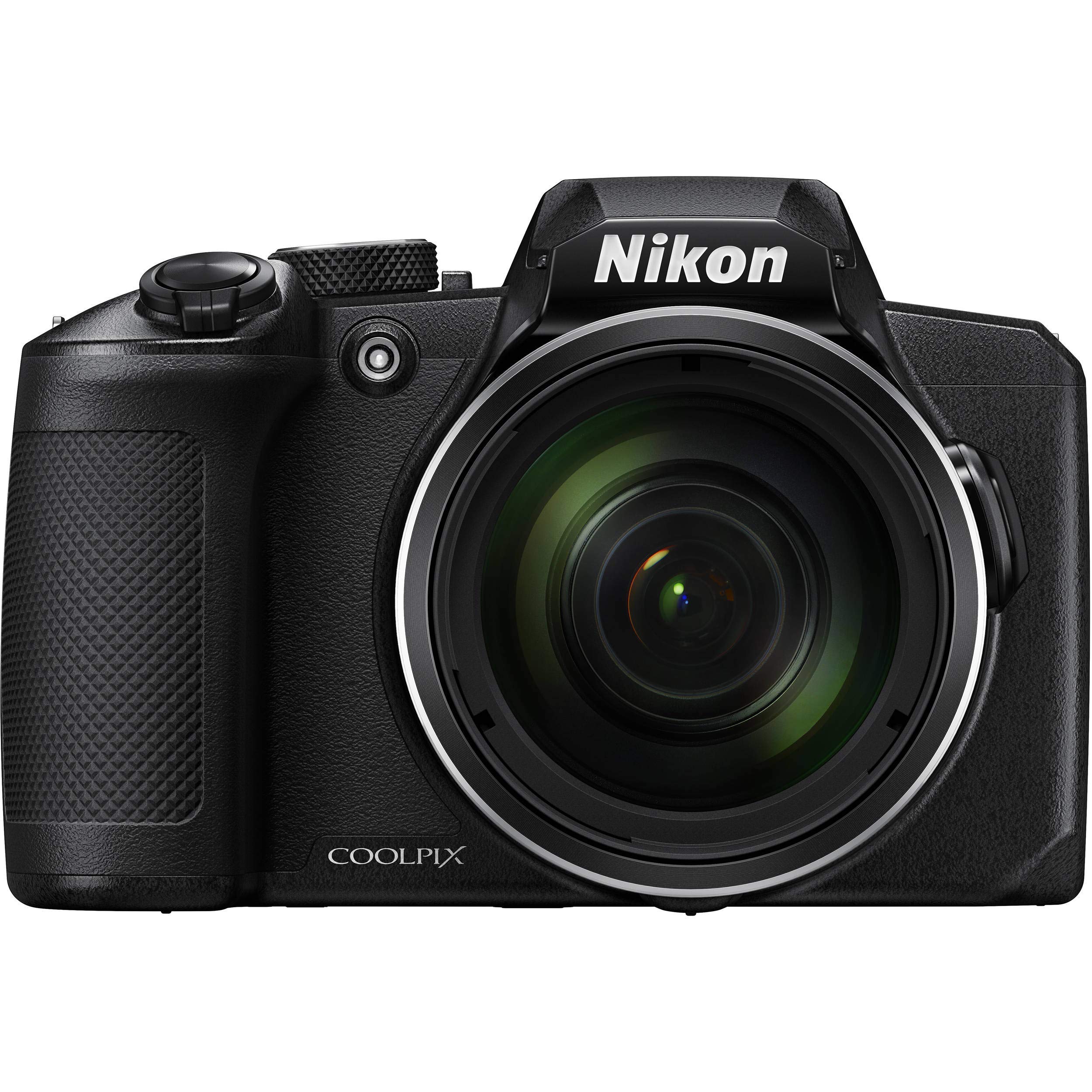 Nikon COOLPIX B600 Digital Camera (Black) with Starter Accessory Bundle – Includes: SanDisk Ultra 64GB SDXC Memory Card + Carrying Case (Medium) + Micro HDMI to HDMI Cable (A-D) + More (Renewed)