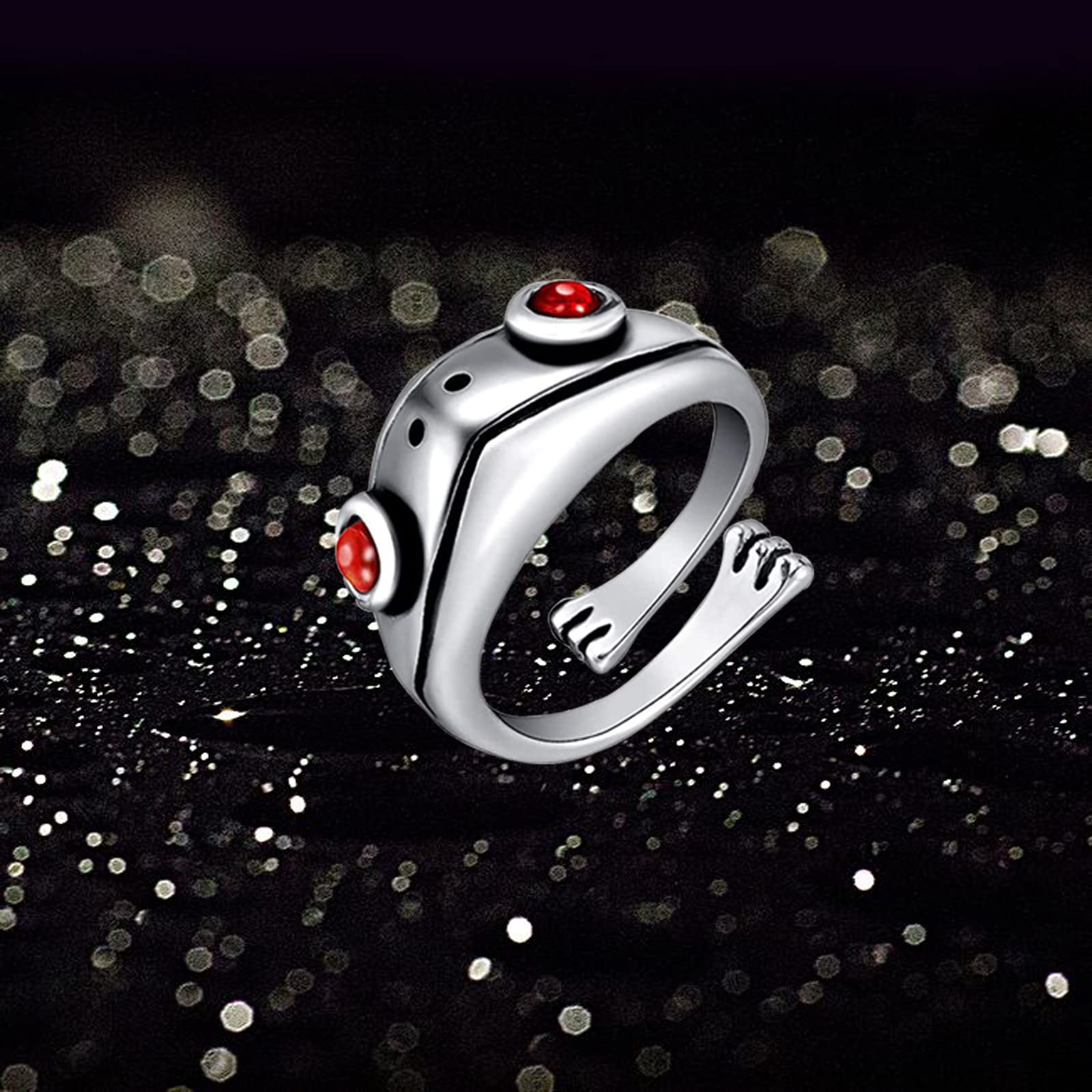 T Legend Vintage Gothic Rings Punk Stackable Open Rings Fox Dragon Frog Snake Adjustable Rings,gift for a girlfriend or lover (12 Pcs)