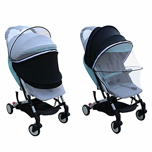 Mosquito Sunshade Net for Stroller 2in1 Perfect Bug Universal Cover for Strollers, Pushchair, Bassinets, Cradles