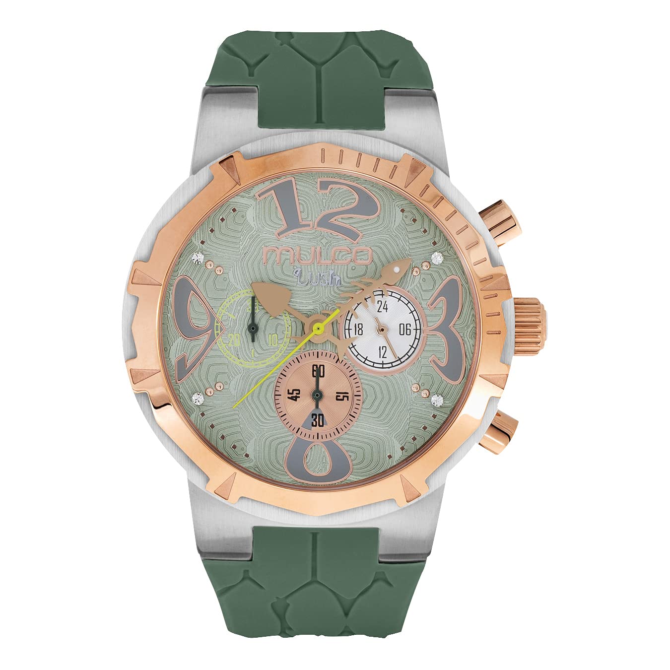 MULCO Lush Rio Watches for Women Quartz Analog Movement Tortoise Embossed - Texture Color Accent - Mineral Anti Scratching Coating and Water Resistant