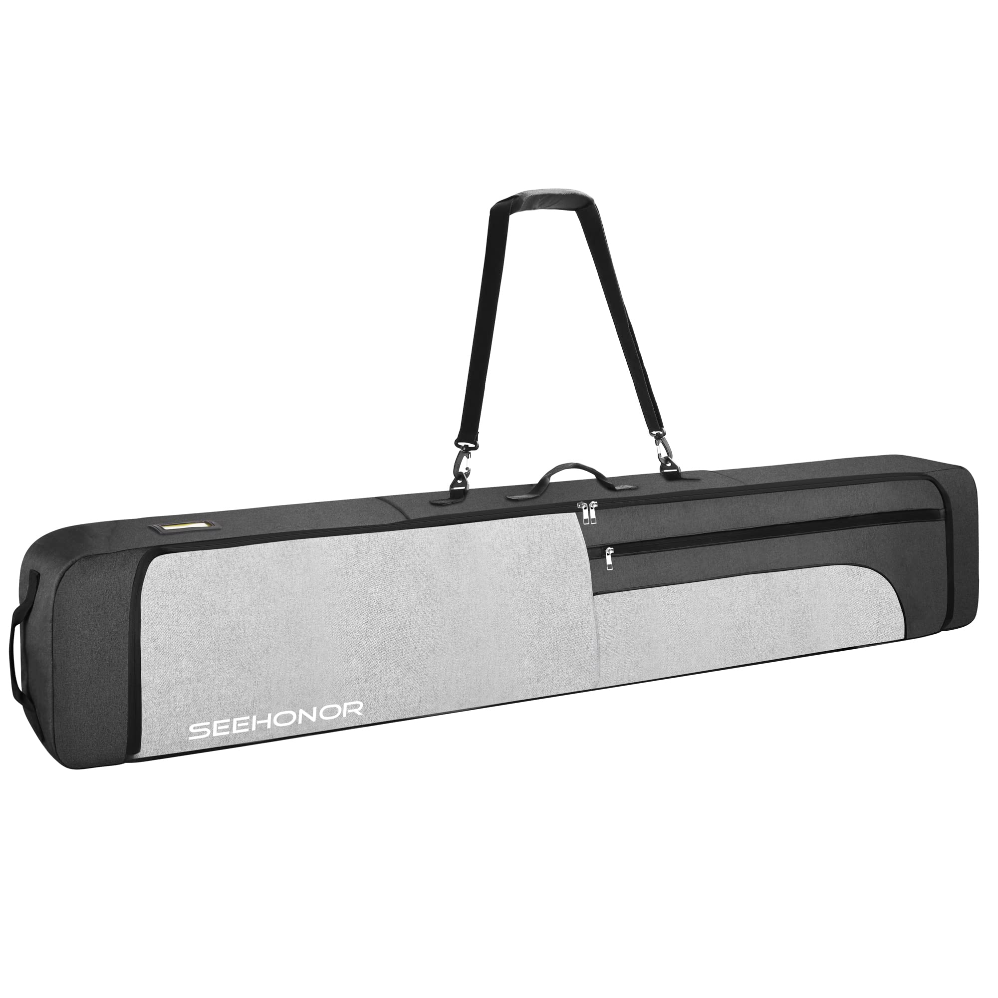 SEEHONOR Padded Snowboard Bag Store Transport Snowboard/Skis, Perfect Ski Bag for Air Travel