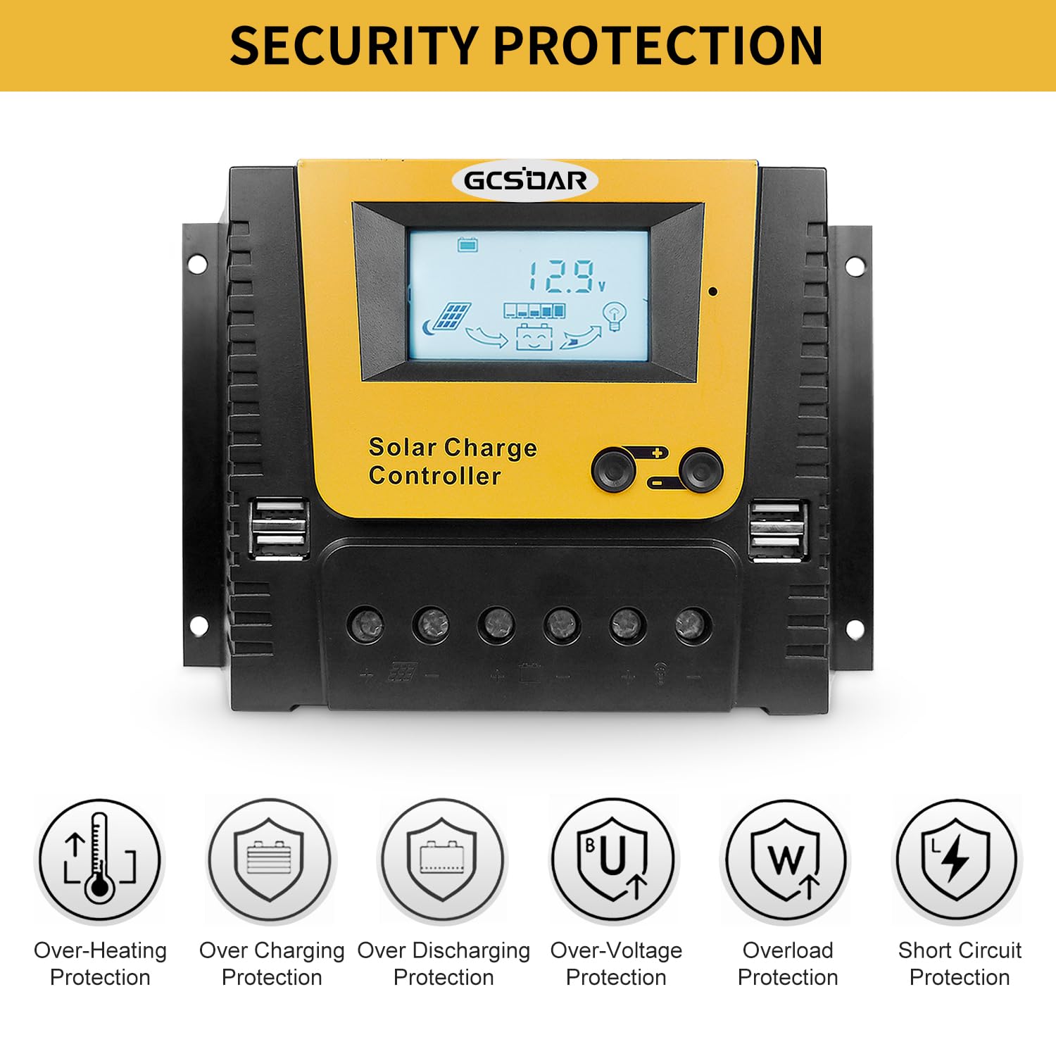PWM Charge Controller 80A, 12V/24V/36V/48V Auto Max PV 100V .Positive Grounding, 80amp Solar Charge Controller,LCD Display Work for Lead-Acid Sealed/Gel(AGM)/Flooded and Lithium Battery (80A)