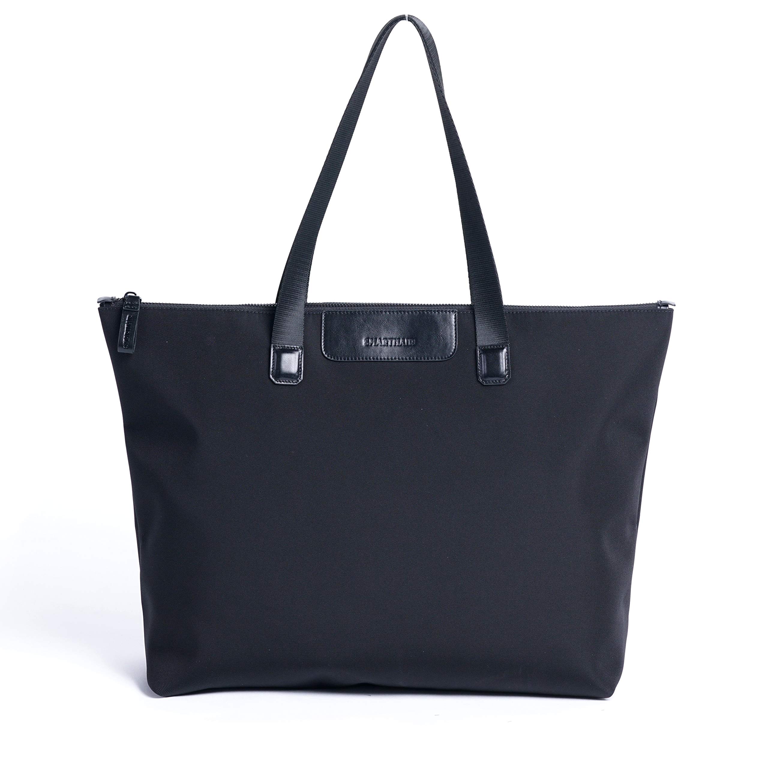 SMARTHAIR Womens Shoulder Bag Nylon Top Handle Satchel Handbag Tote Purse,Black,M,TA21